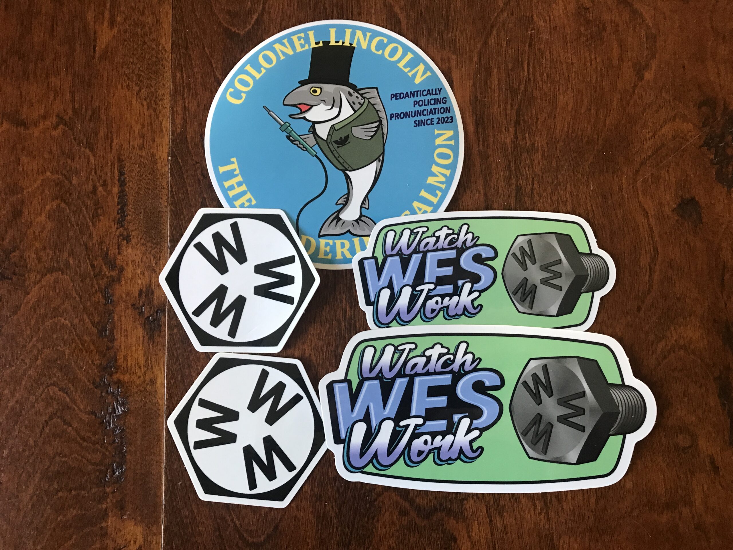 New Sticker Pack – Watch Wes Work